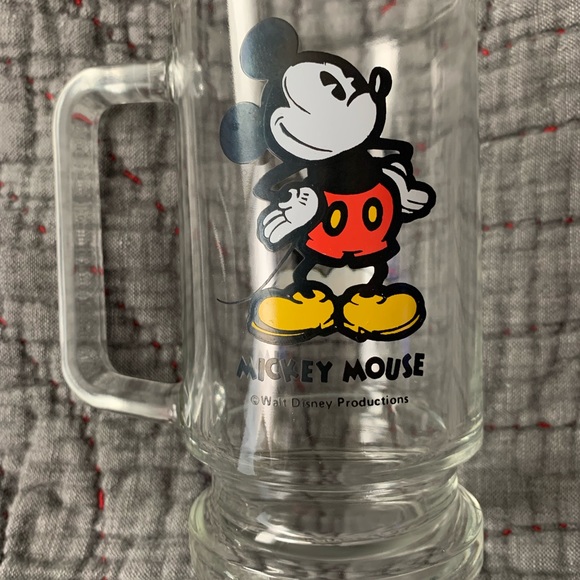 Disney | Dining | Mickey Mouse Disney Production Glass Beer Mug | Poshmark